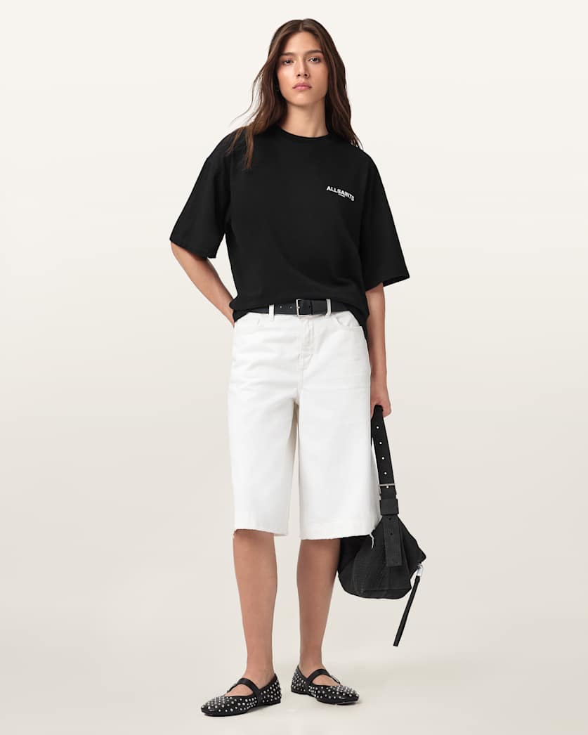 Guardian Amelie Oversized T-Shirt Black | ALLSAINTS US